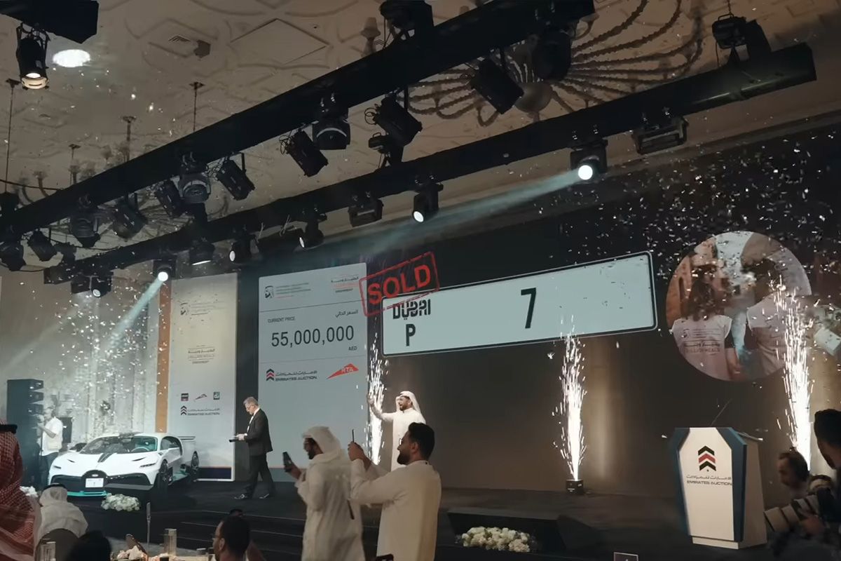 Dubai Number Plate "P7" Sold For AED 55 Million Is The World's Most ...